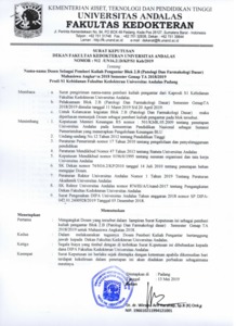 SK Dekan Dosen Pengajar Kuliah Pengantar Blok 2B Prodi S1 Kebidanan 2018/2019 - Document ...
